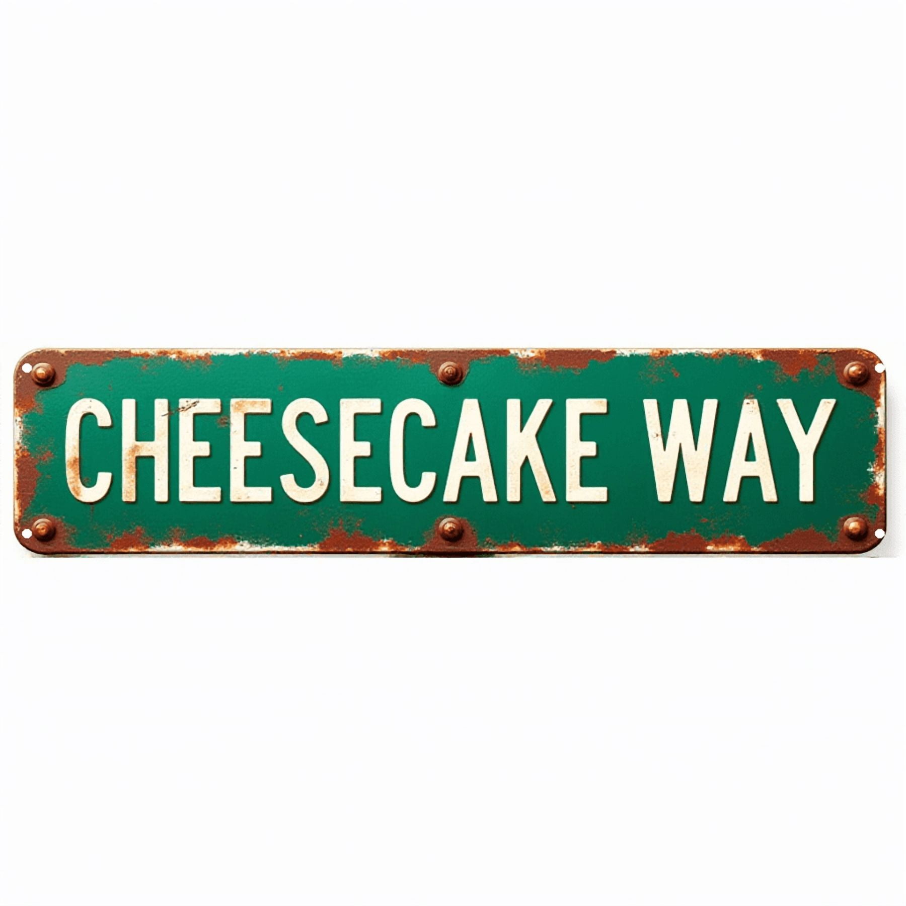 Decorative Tin Sign 16x4 Inches - CHEESECAKE WAY Sweet Design ...