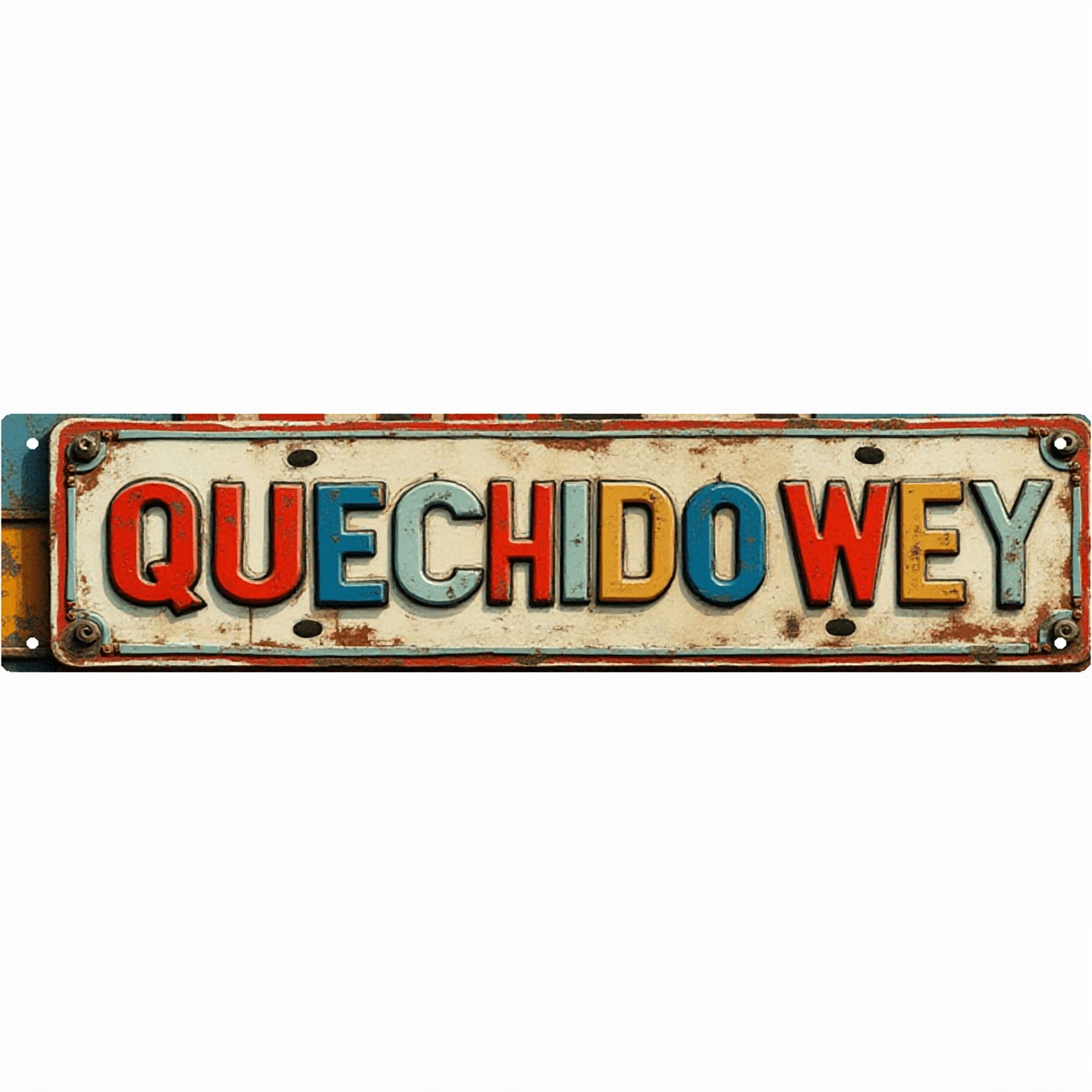 Decorative Tin Sign 16x4 Inches - QUECHDOWEY Hometown Design - Great ...