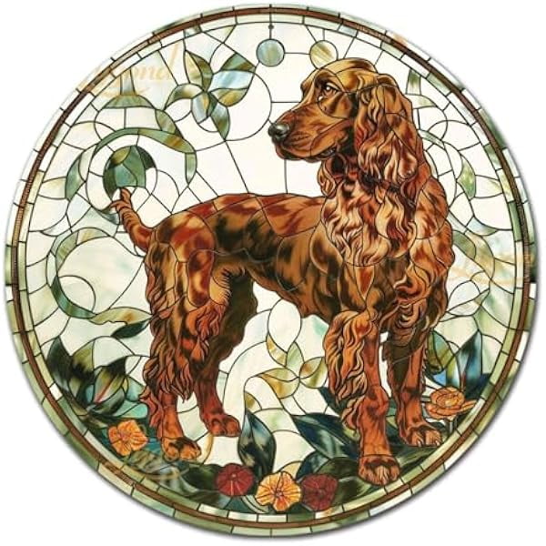 Decorative Tin Sign Rich Red Irish Setter for Home Entries Irish Setter ...