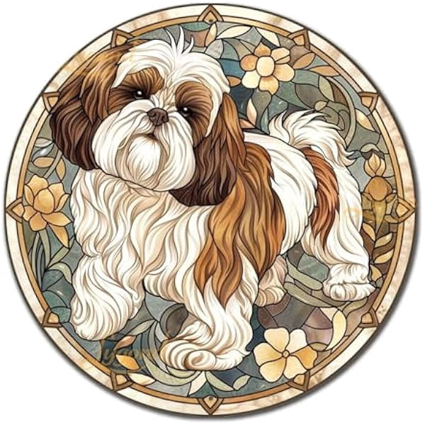 Decorative Tin Sign Sweet Shih Tzu for Home Offices Shih Tzu Enthusiast ...