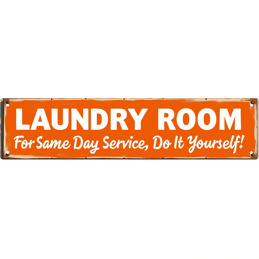 Decorative Tin Signs 16*4 Inches "Laundry Room" Bathroom Signs Decor ...
