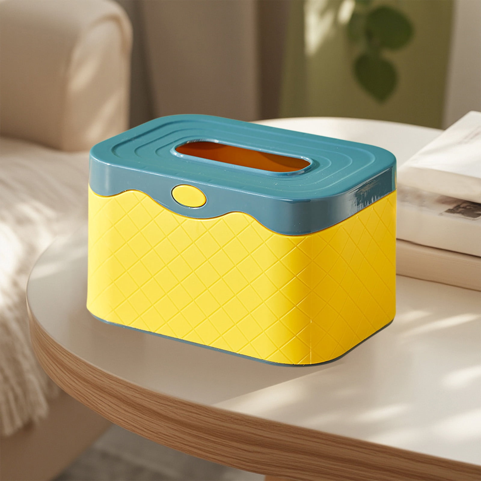 Decorative Tissue Box Cover,Plastic Storage Holder for Bathroom Kitchen ...