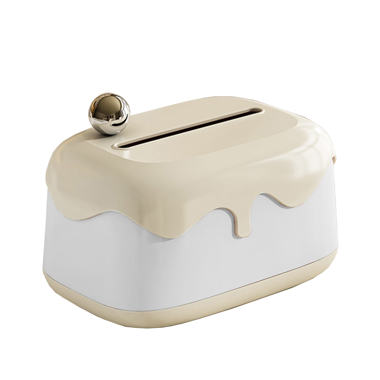 Decorative Tissue Box Cover, Reusable Fabric Tissue Dispenser Holder ...