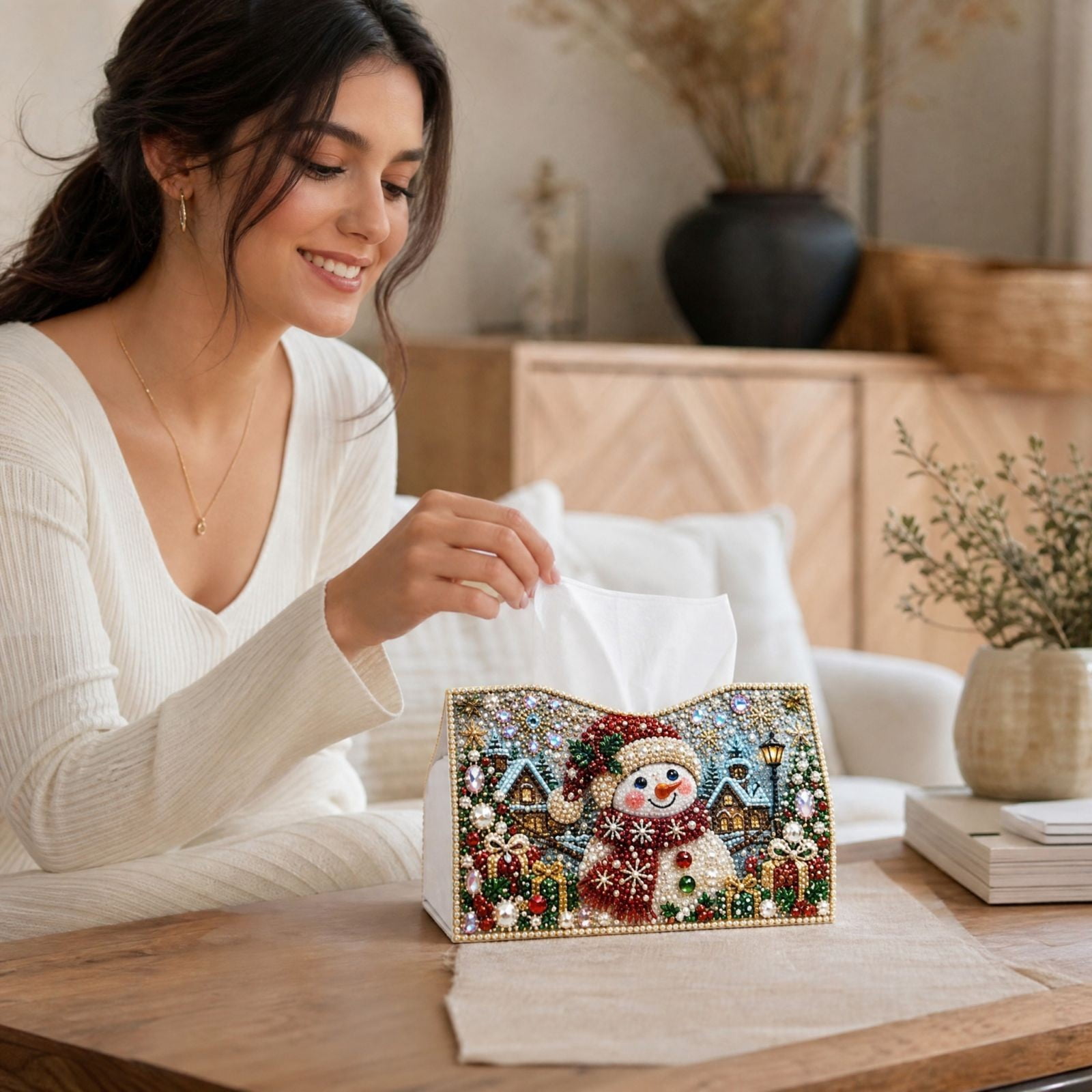Decorative Tissue Box - plastic tissue holder, light and durable ...
