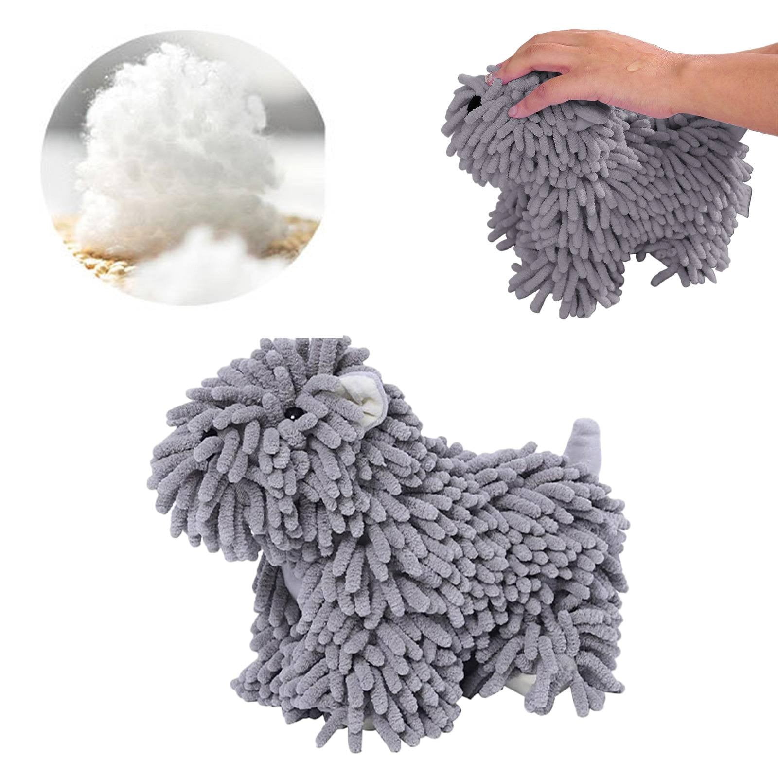 Decorative Towel Multi Function Creative Dog Fuzzy Hand Towel Towels ...