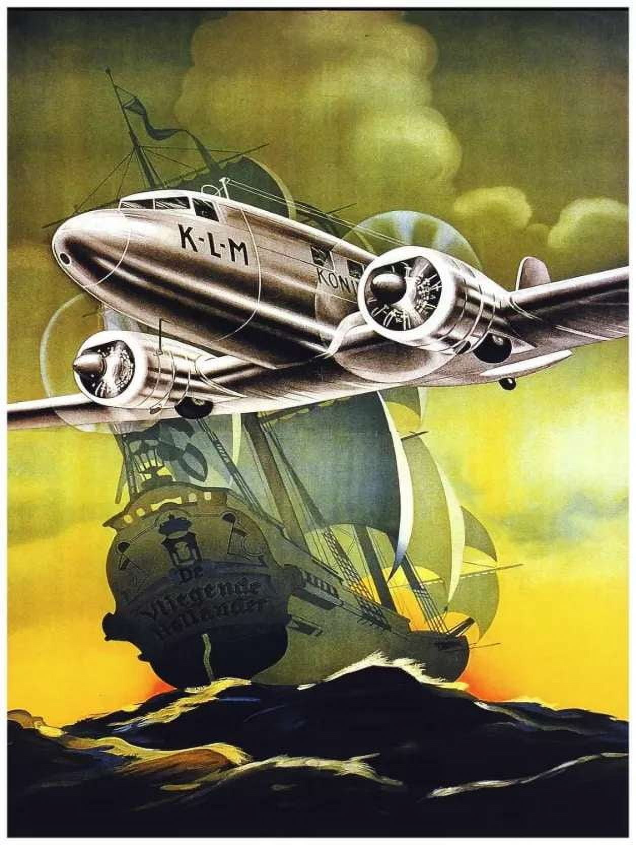 Decorative Travel POSTER.Hollander.Sail Ship.Aviation Shop Wall Design ...