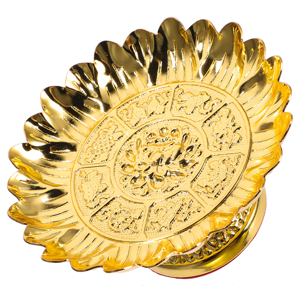 Decorative Tray Plate Lotus Offering Buddhist Temple Fruit - Walmart.com