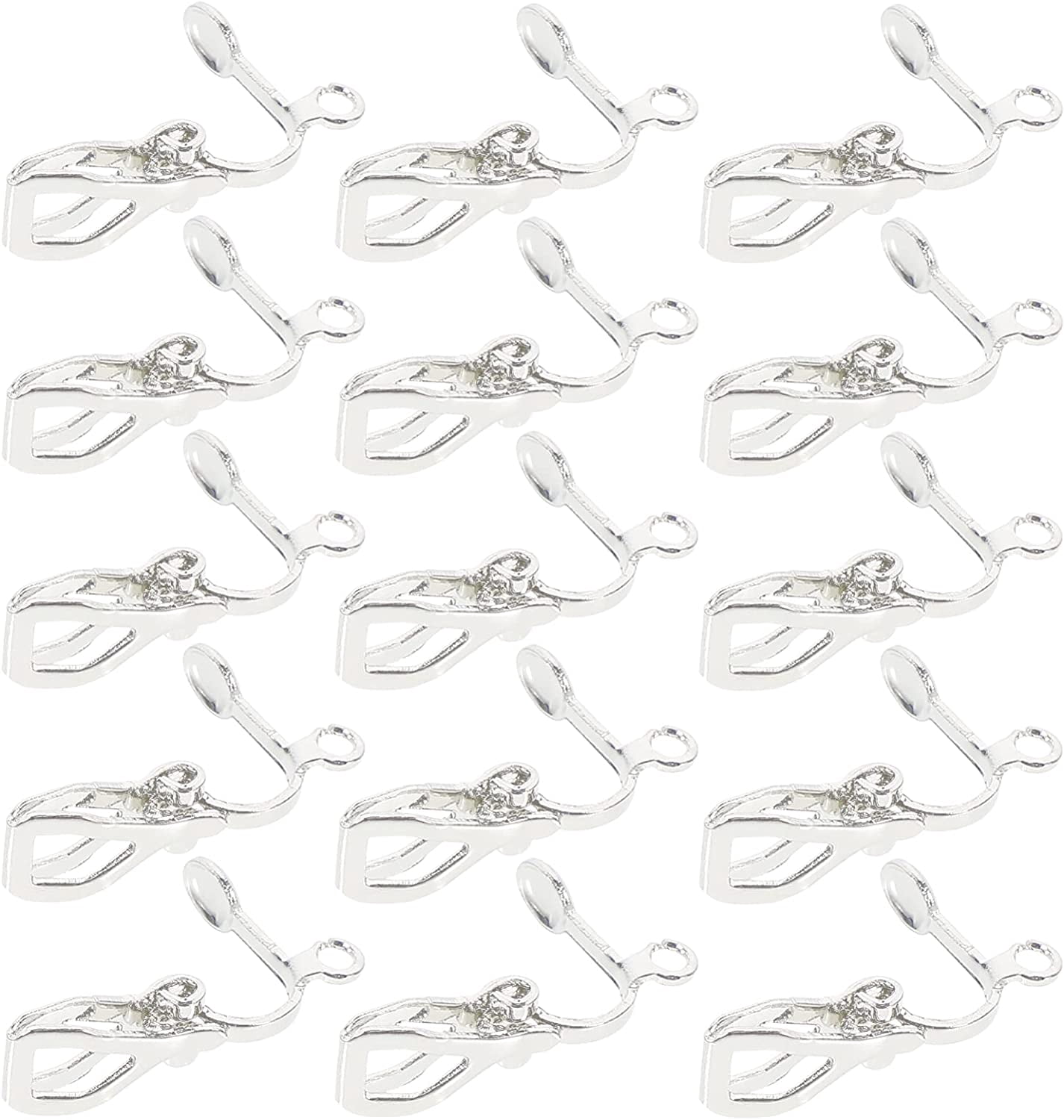 Decorative Trays 50pcs Clip On Earring Converter Earring Clip Backs ...