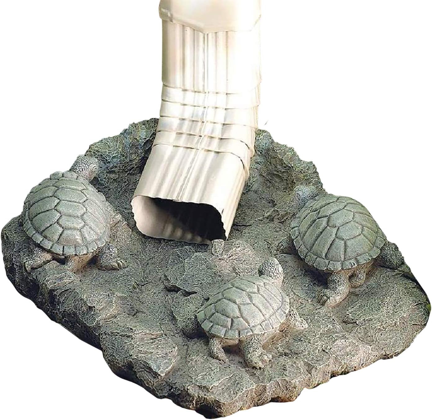 Decorative Turtle Splash Block | Gutter Downspout | for Garden or Home ...