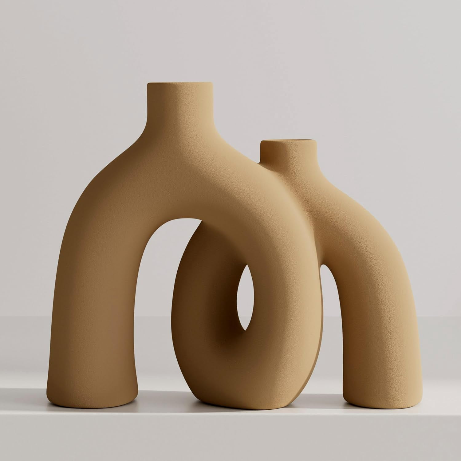 Decorative Vase Set - Modern Nordic Boho Style Vases Home Decor, Matte ...