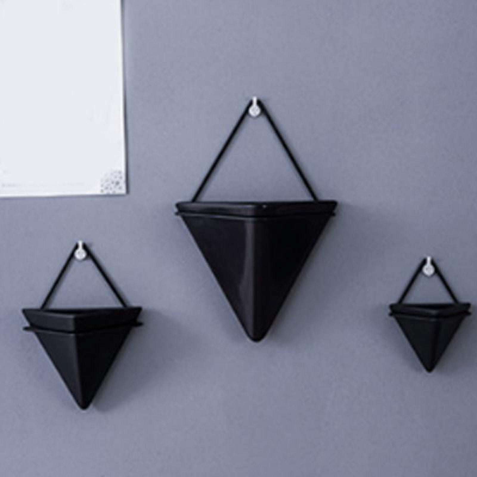 Decorative Vases Wall Flower Pots Creative Wrought Iron Triangular Vase ...
