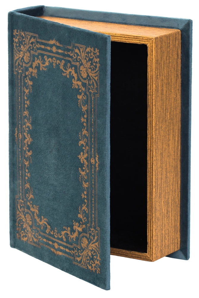 Decorative Vintage Book Shaped Trinket Storage Box - Walmart.com