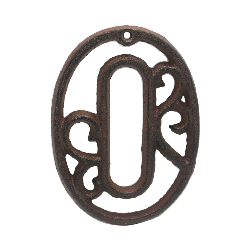 Decorative Vintage Cast Iron Metal House Numbers 4.3-Inch Rustic ...