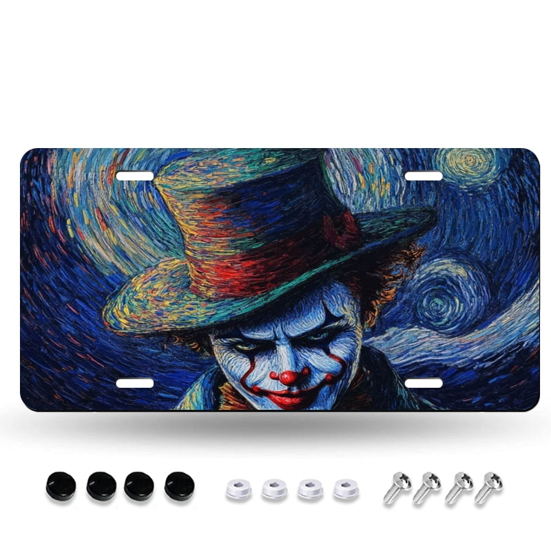 Decorative Vintage License Plate Frame, Rust-Proof Stainless Steel ...