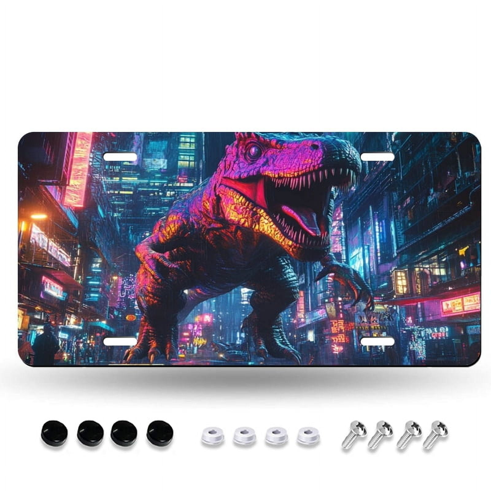 Decorative Vintage License Plate Frame, Rust-Proof Stainless Steel ...