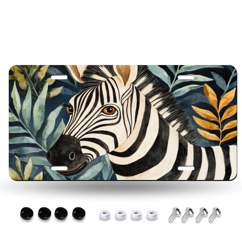 Decorative Vintage License Plate Frame, Rust-Proof Stainless Steel ...