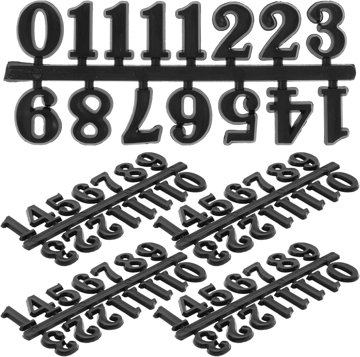 Decorative Wall Clocks 5 Sets Clock Numerals Arabic Number Adhesive ...