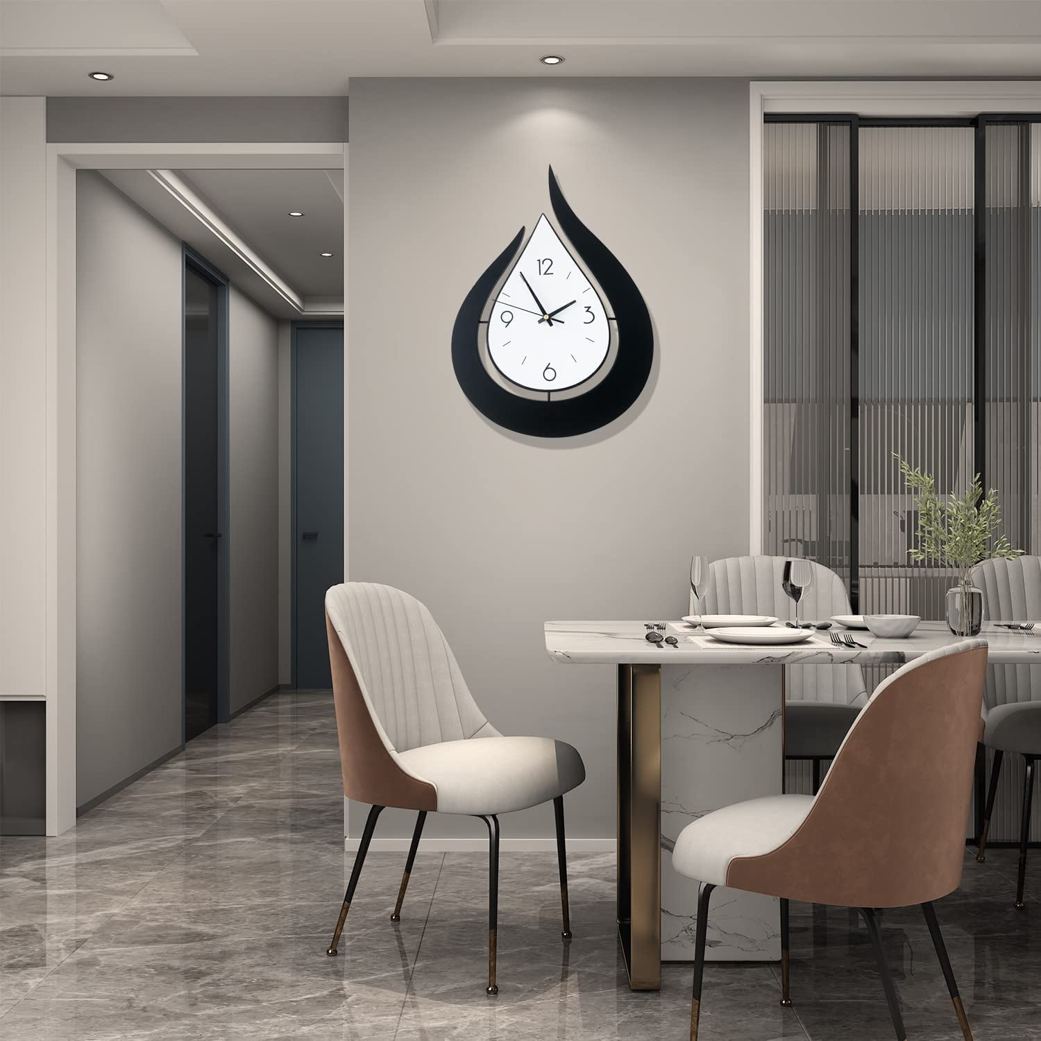 Decorative Wall Clocks for Living Room Decor, Modern Big Battery ...
