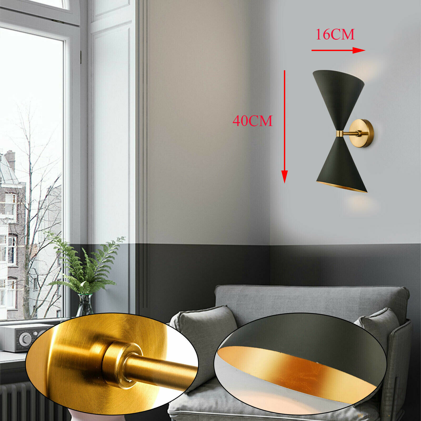 Decorative Wall Lamp Fixed Lamp Suitable for Bedroom, Living Room ...