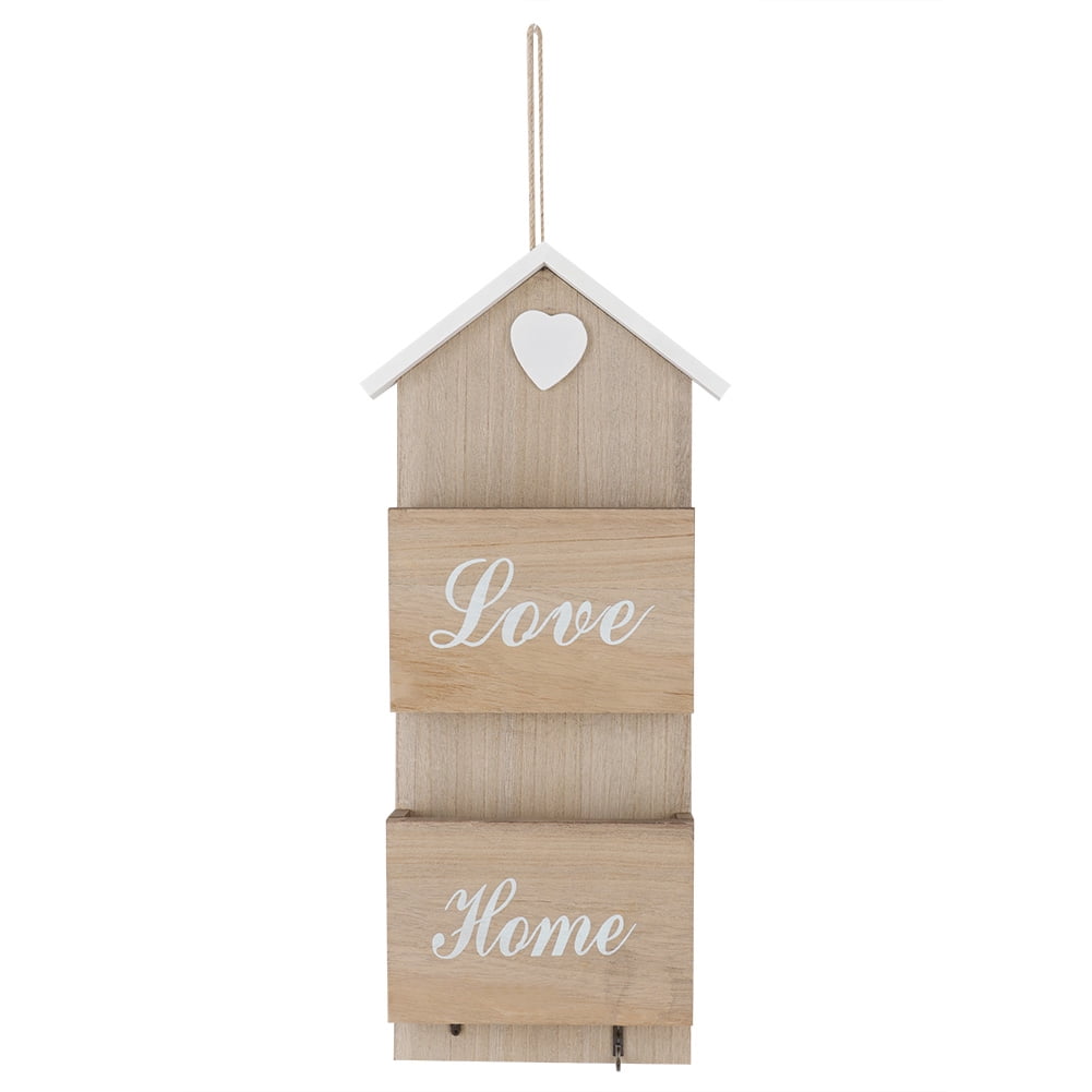 Decorative Wall-Mounted Letter Box - Two-Column Mail Organizer with ...