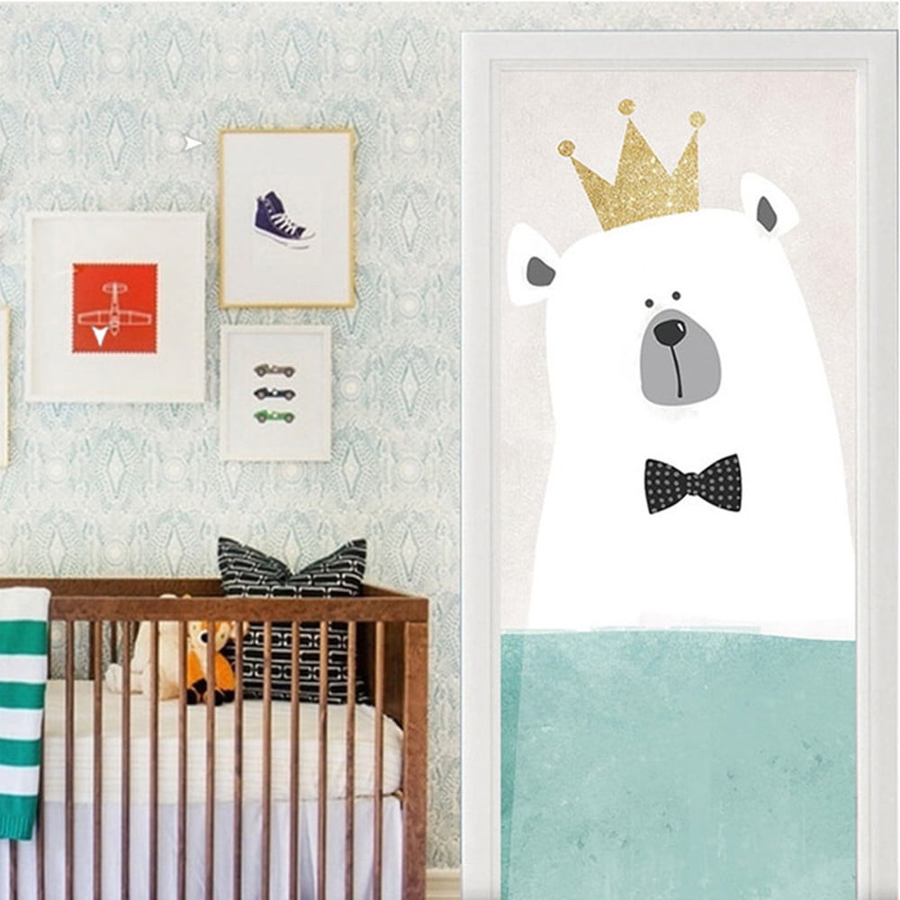 Decorative Wall Papers For The Door Stickers Nature Design Waterproof ...