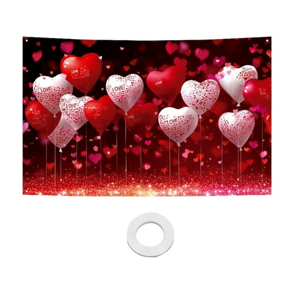 Decorative Wall Tapestry Valentines for Holiday Room Background Love ...