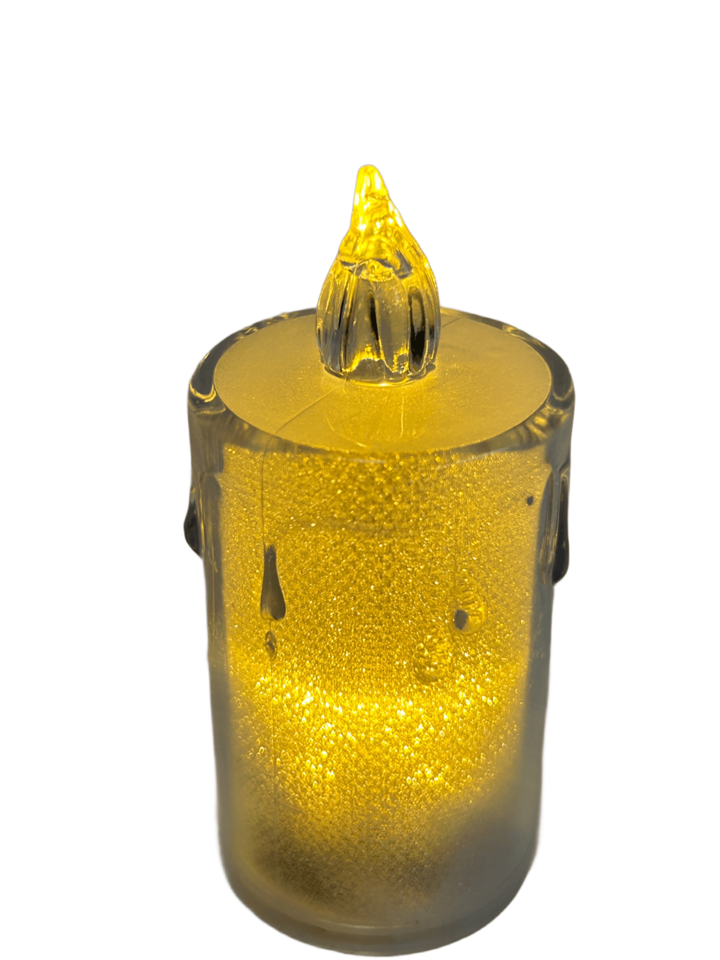 Decorative Warm White LED Candle, 3in, Flameless, Realistic Glow, Safe ...