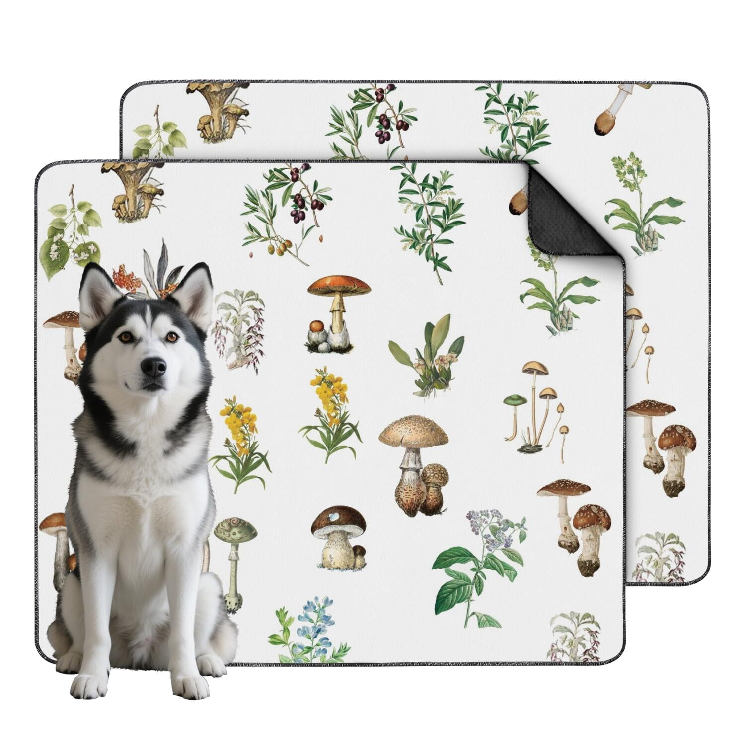 Decorative Washable Pee Pads for Dogs, Absorbent Reusable Mat with Non ...