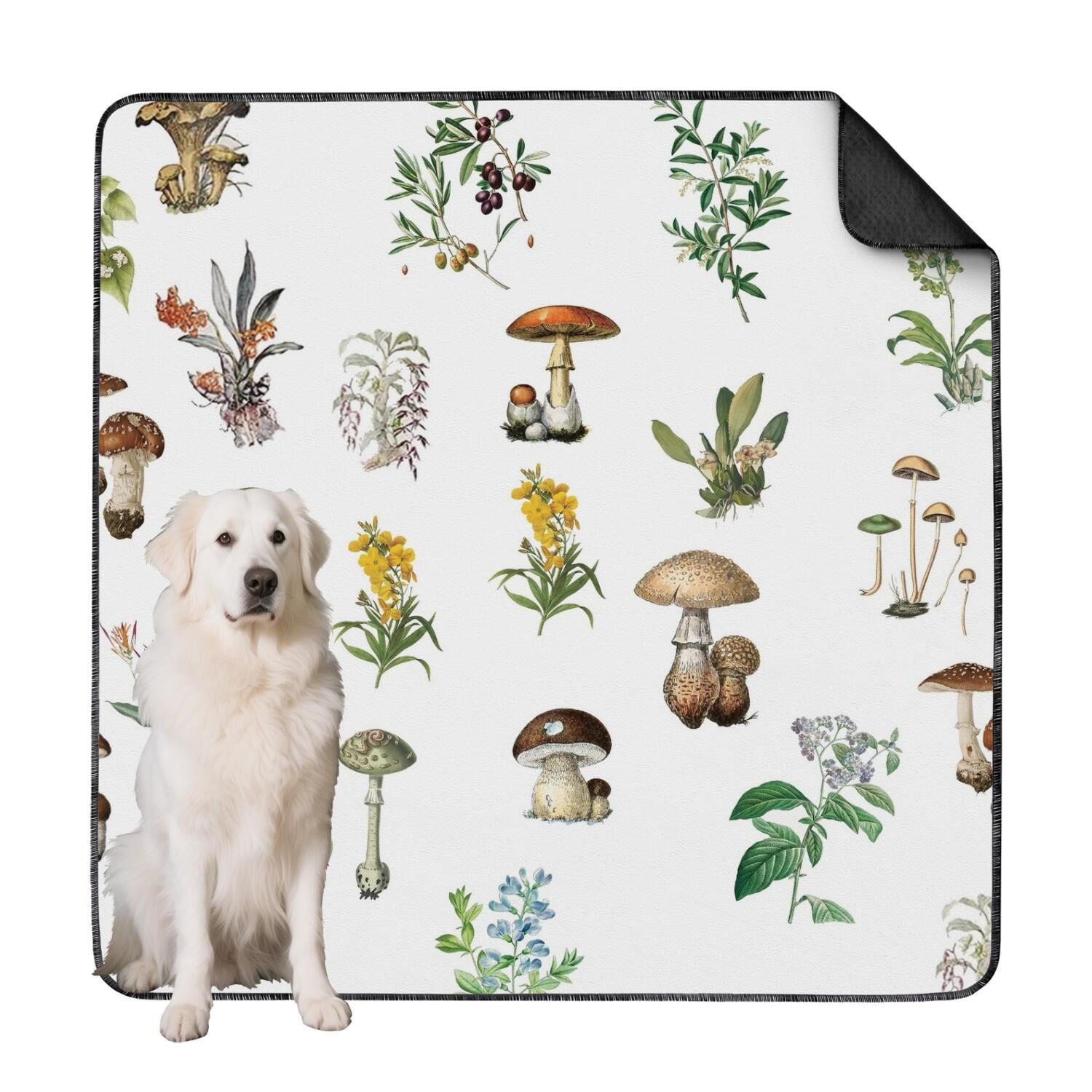 Decorative Washable Pee Pads for Indoor Dogs, Absorbent Reusable Mat ...