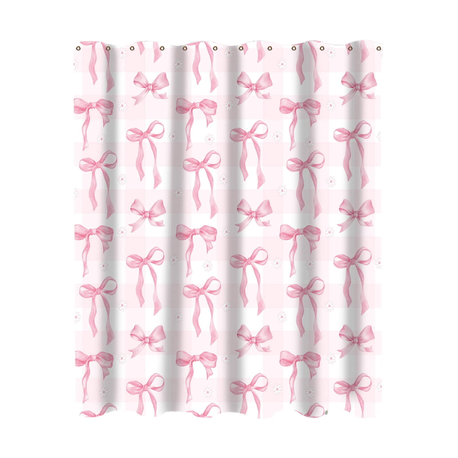Decorative Watercolor Bows Print Shower Curtain Waterproof Polyester ...