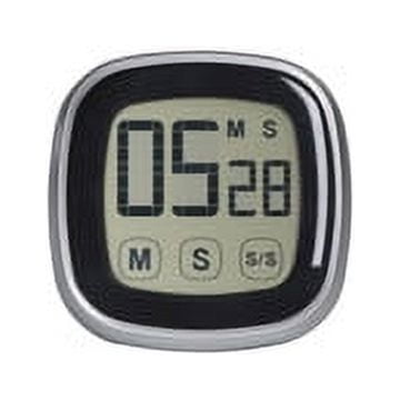 Decorative Westclox Silver and Black Digital Touch Screen Timer with ...