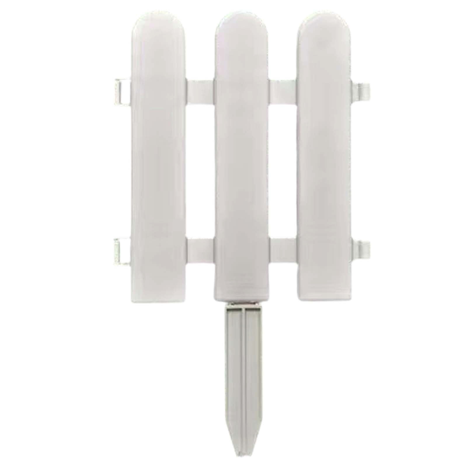 Decorative White Picket Fence Edging, Weatherproof Lawn Border for ...