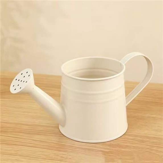 Decorative White Watering Can Vase：Vintage Metal Pitcher with ...