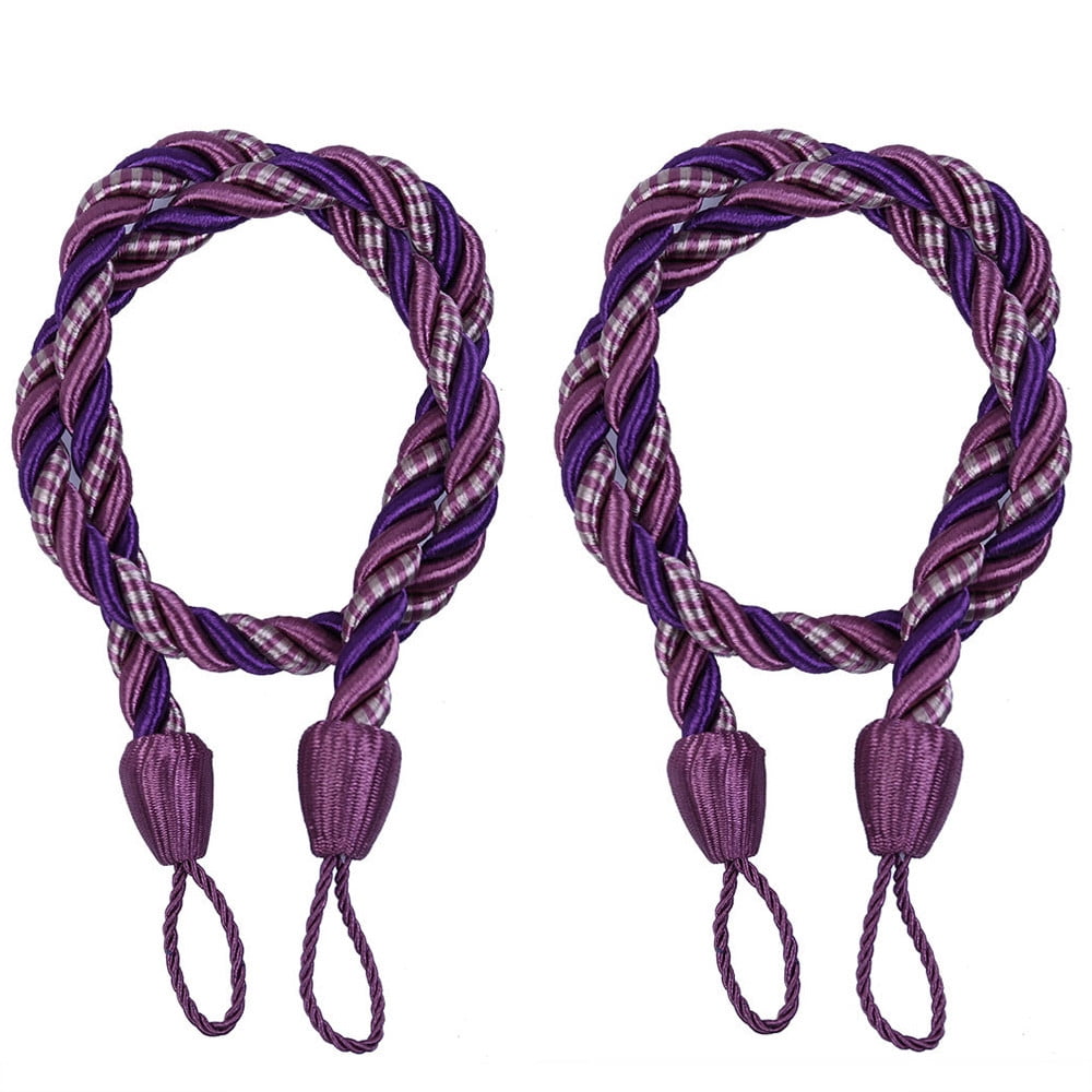 Decorative Window Curtain Tie Backs 2 Pack Rope Tassel Holders For ...