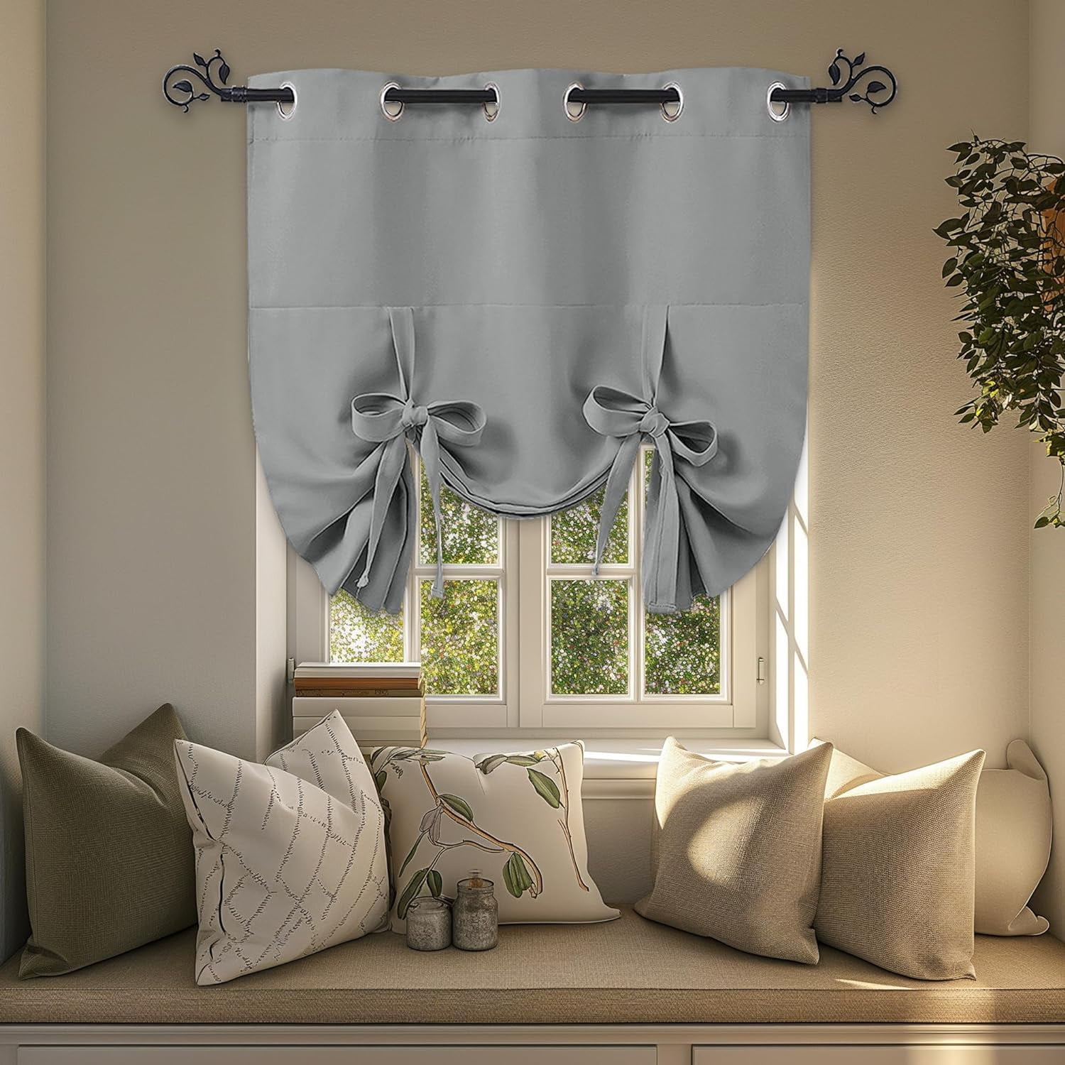 Decorative Window Curtains - Thermal Kitchen Blackout Shades for ...