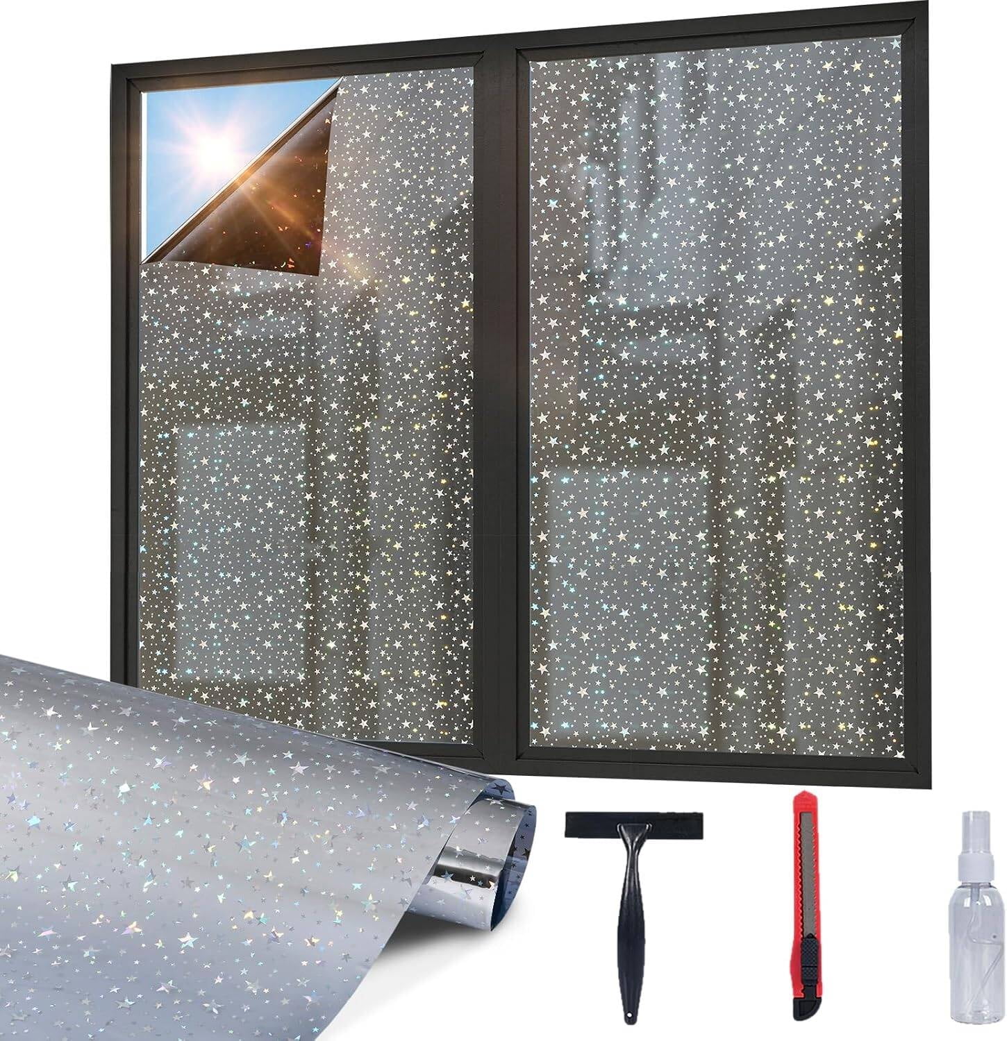 Decorative Window Privacy Film, Heat Control Window Tinting Film For ...