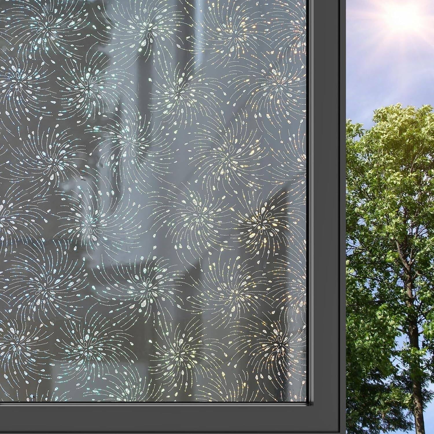 Decorative Window Privacy Film , One Way Window Film For Home, Residue ...