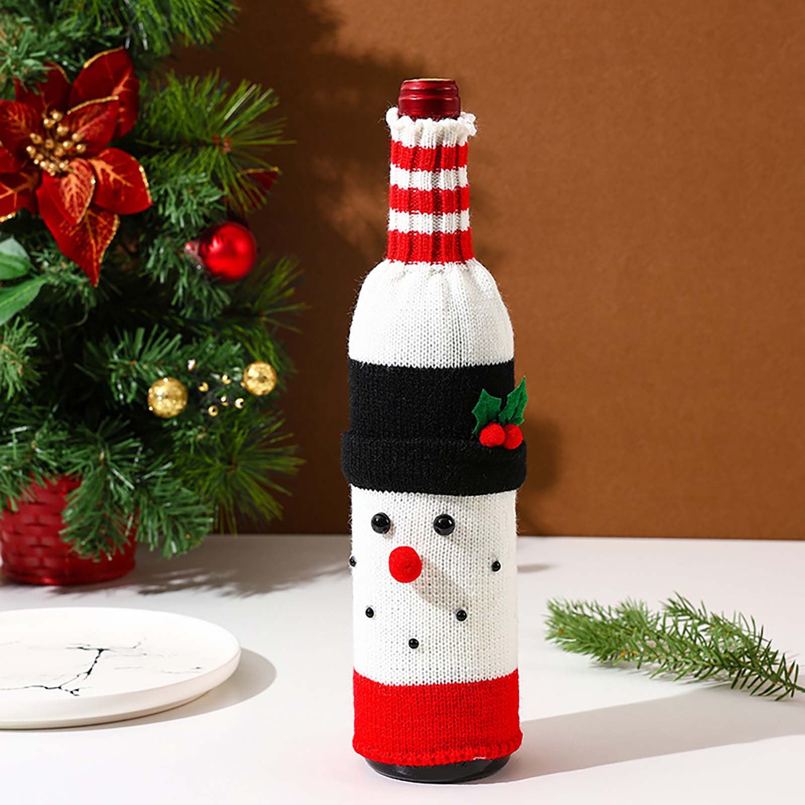 Decorative Wine Bottle Covers,Christmas Wine Bottle Cover With Creative ...