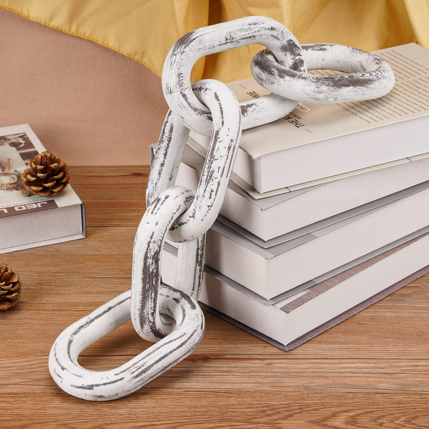 Decorative Wood Chain Link Modern Boho Home Farmhouse Decor, 5 Link ...