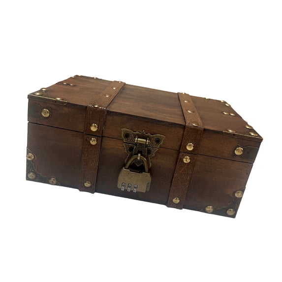 Decorative Wooden Box Lockable Jewellery Chest with Lock for Jewelry ...