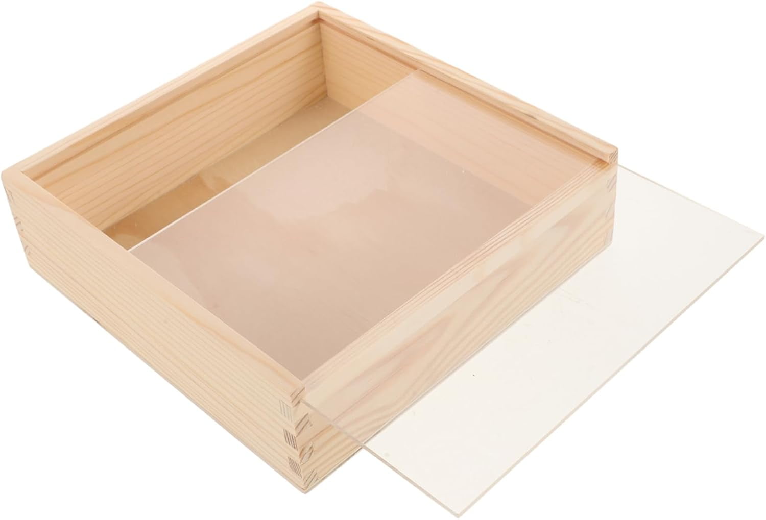 Decorative Wooden Box with Sliding Lid Retro Chic Storage Organizer for ...