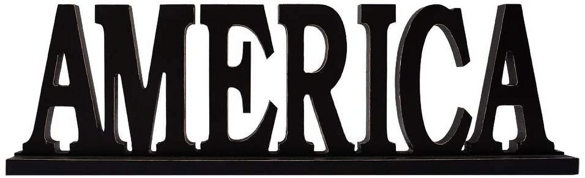 Decorative Wooden Cutout Word Decor Freestanding Tabletop Sign ...