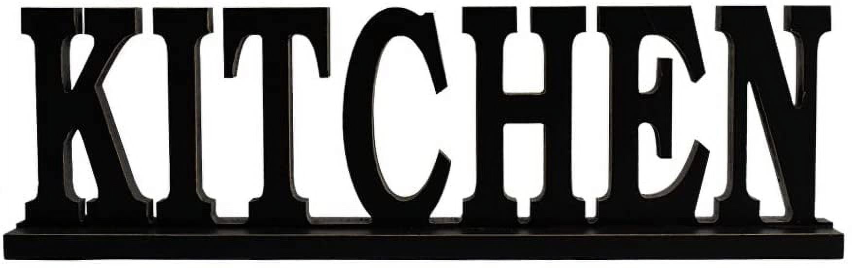 Decorative Wooden Cutout Word Decor Freestanding Tabletop Sign ...