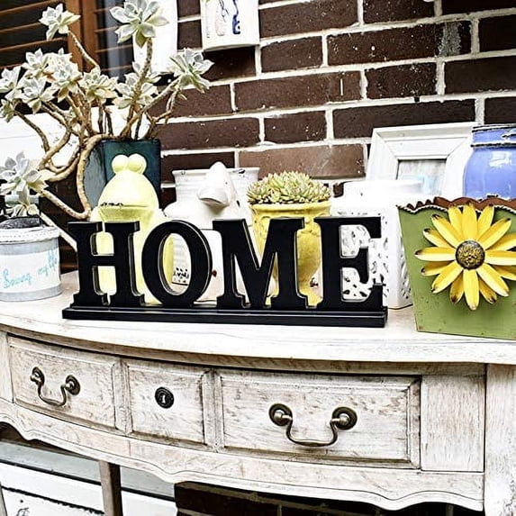 Decorative Wooden Cutout Word Decor Freestanding Tabletop Sign ...