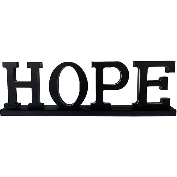 Decorative Wooden Cutout Word Decor Freestanding Tabletop Sign ...