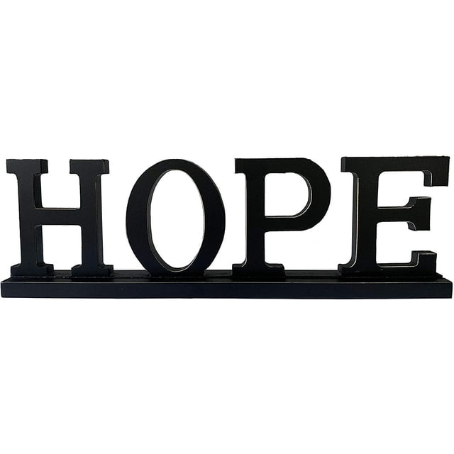 Decorative Wooden Cutout Word Decor Freestanding Tabletop Sign ...