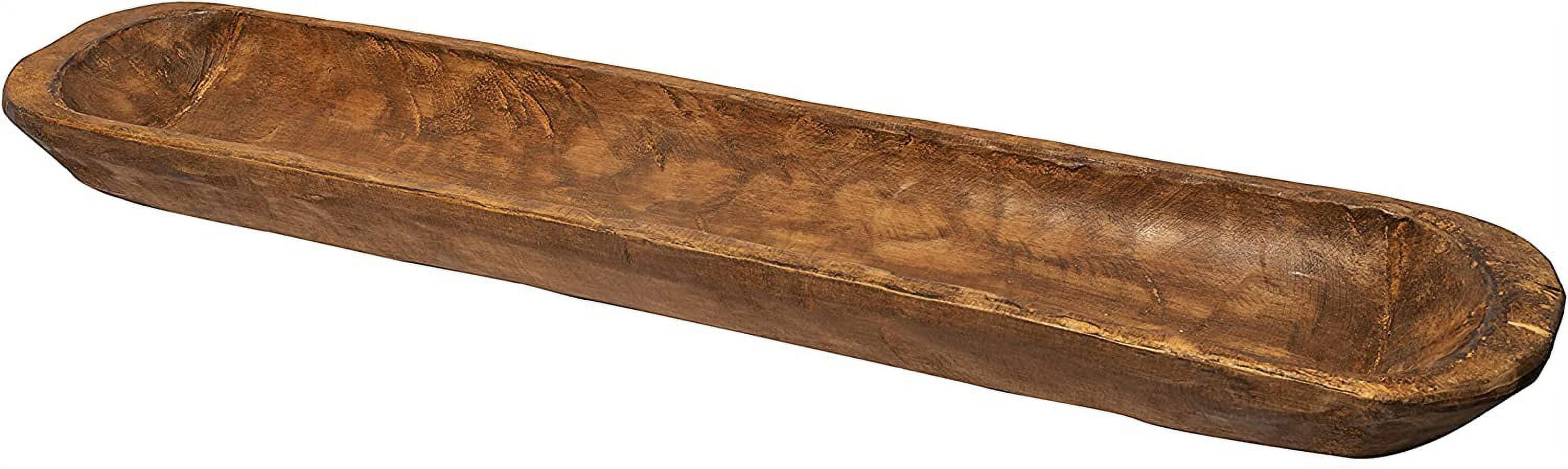 Decorative Wooden Dough Bowls Decor 30 Inch, Rustic Wood Long Dough ...