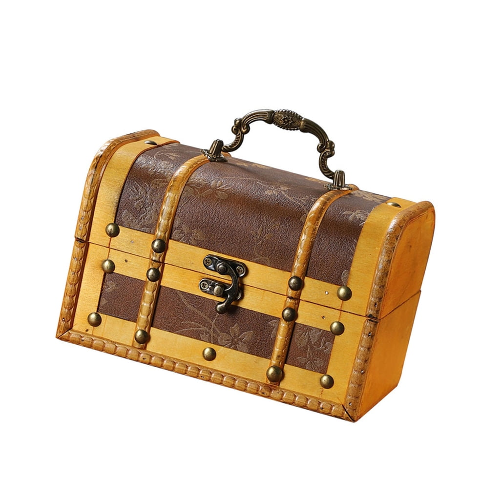 Decorative Wooden Jewelry Box Secure Locking Mechanism And Ergonomic ...