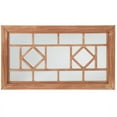 Decorative Wooden Mirror - Brown - Walmart.com