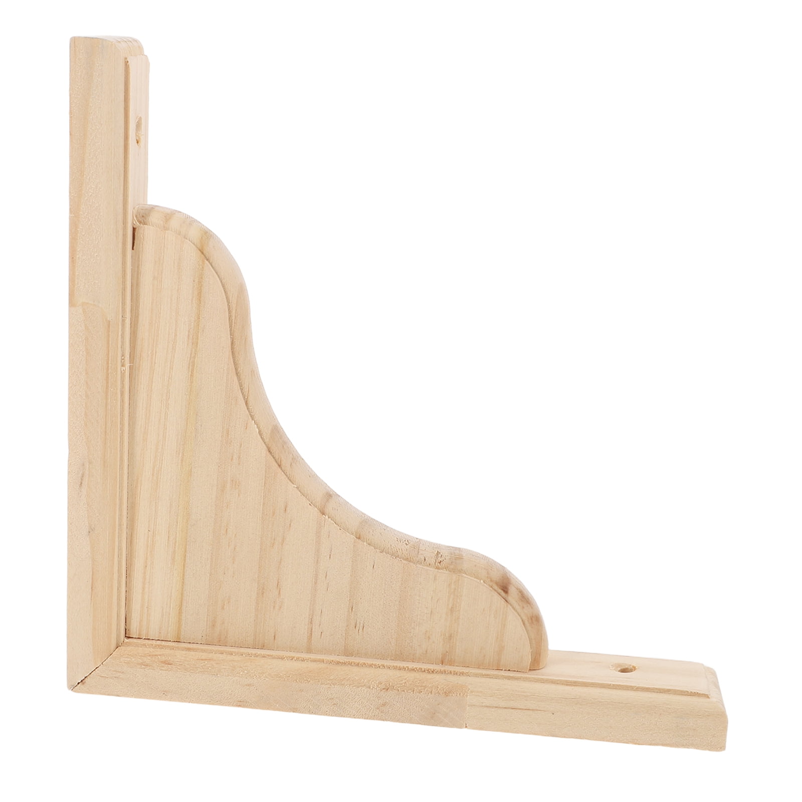 HEATSHAKING Decorative Shelf Bracket Wood Color Shelf Holder 1Pack 7 ...